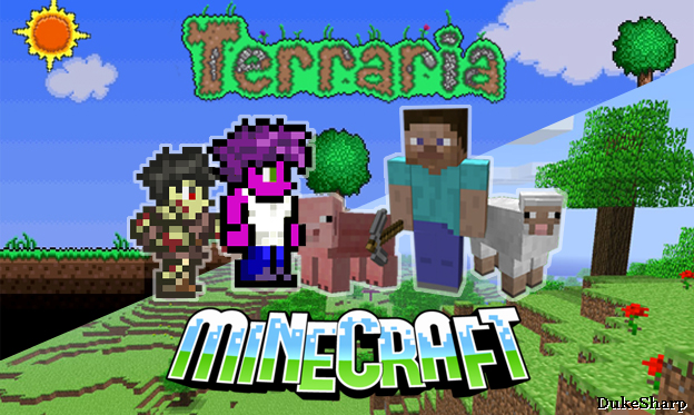 Minaria (Minecraft and Terraria put together) Minecraft Map