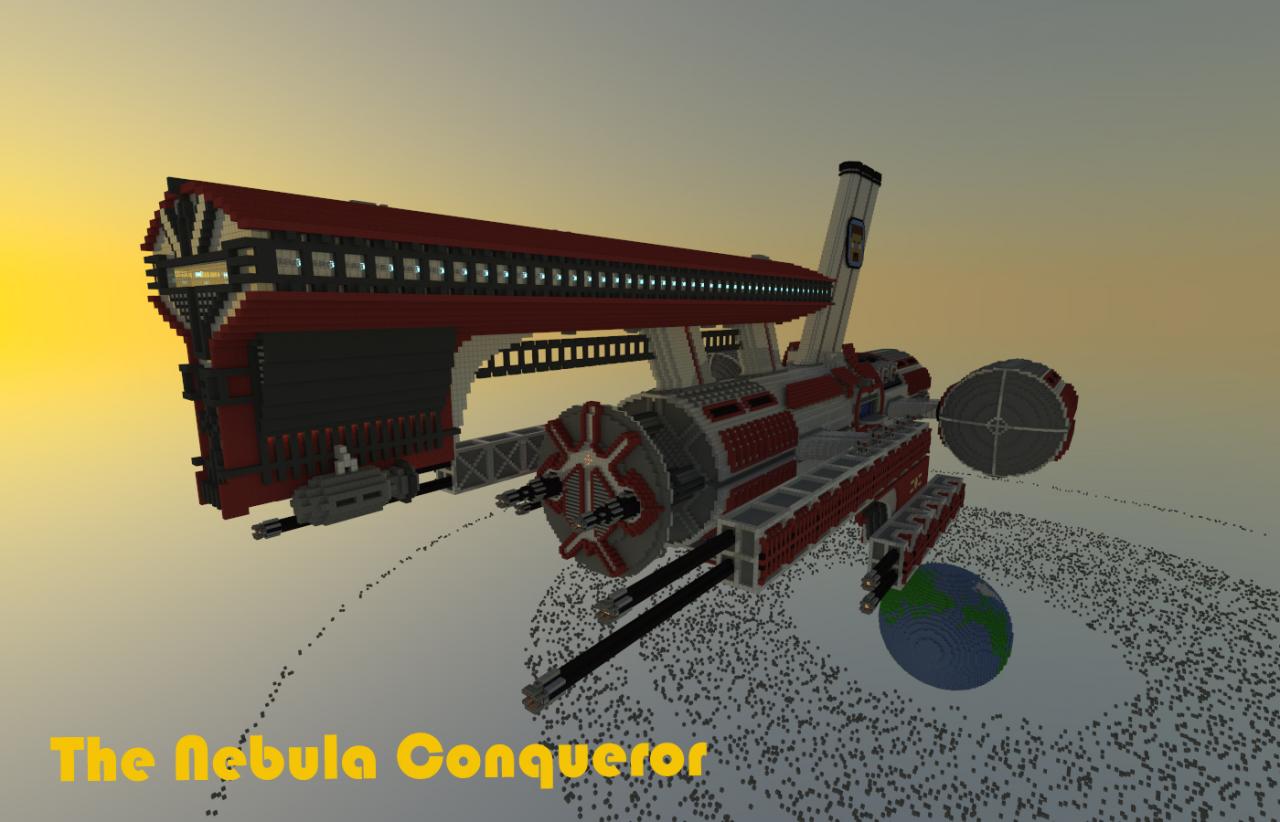 The Nebula Conqueror (Steve's spaceship) Minecraft Map