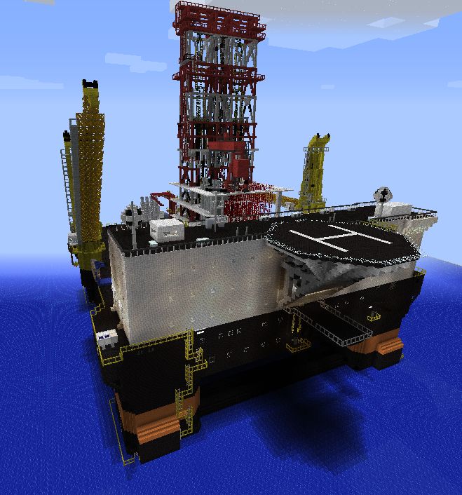 Oil rig Minecraft Map