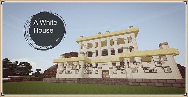 A White House (modern build) Minecraft Map