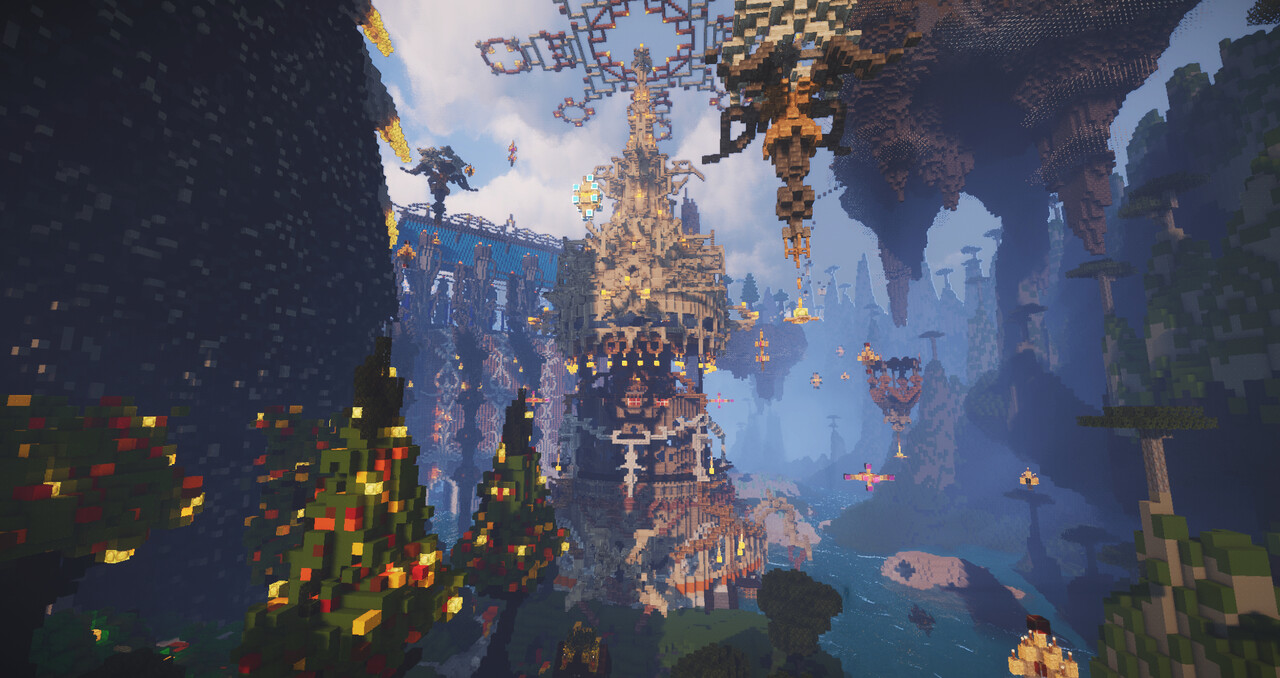 Soraxus Hub Spawn 1,400x,1400! Must See!! Minecraft Map