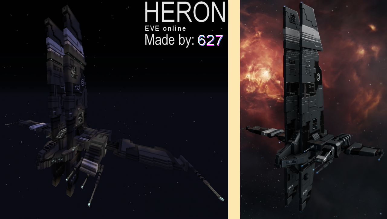 Spaceship Heron (Caldari Frigate), EVE Online Minecraft Map