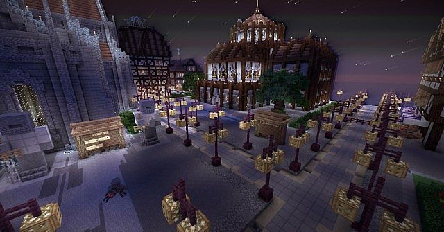 City Project "Mineshaafenstein" server-spawn Minecraft Map