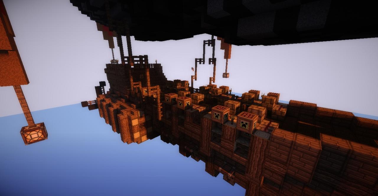 Steampunk Airship (Passenger and military) Minecraft Map