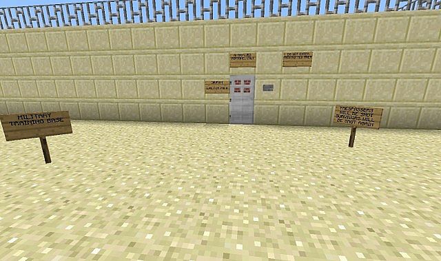 ferullo's gun mod training area Minecraft Map