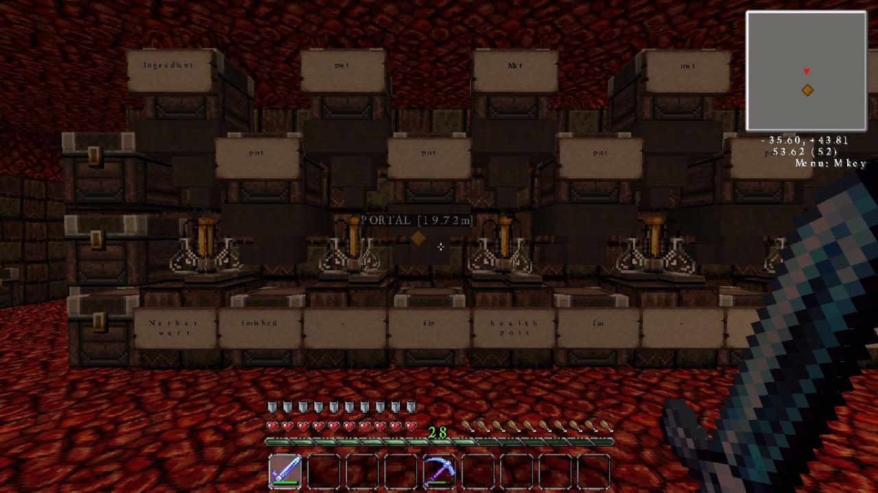 Semi-automatic brewing station Minecraft Map