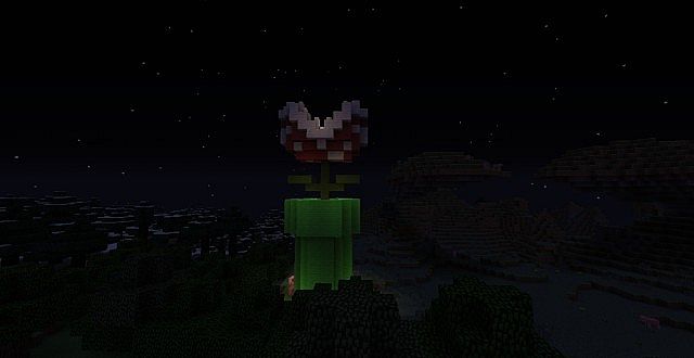 Mario Bros. Piranha Plant Minecraft Map