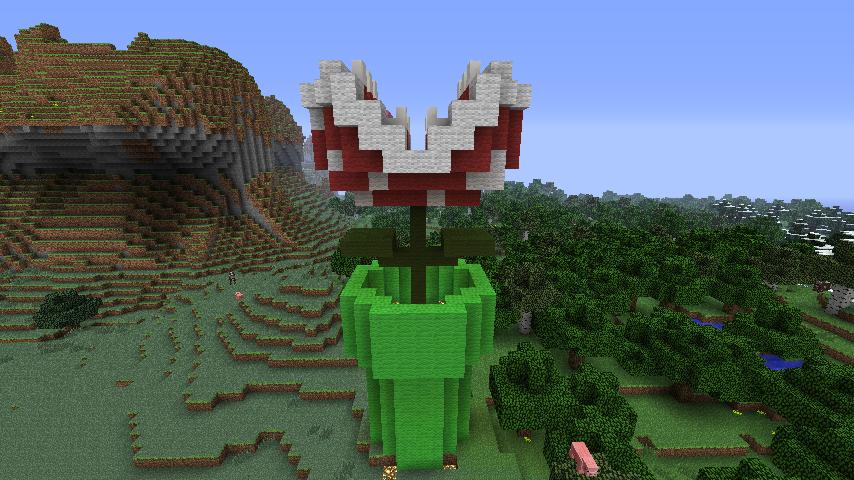 Mario Bros. Piranha Plant Minecraft Map