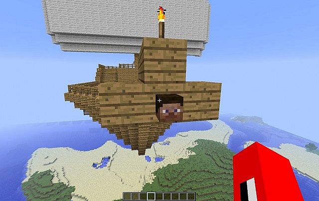 Flying Ship Minecraft Map