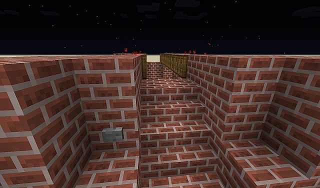 Drawbridge - trapdoors - redstone hidden Minecraft Map