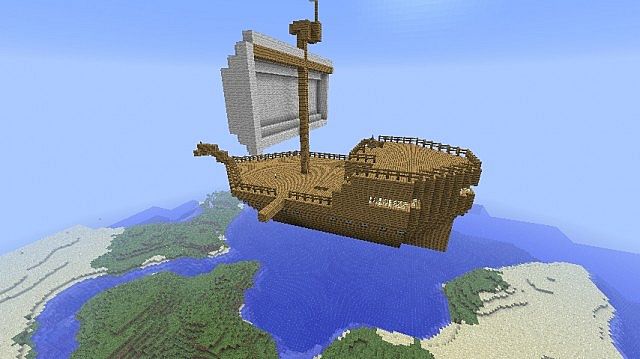 Flying Ship Minecraft Map