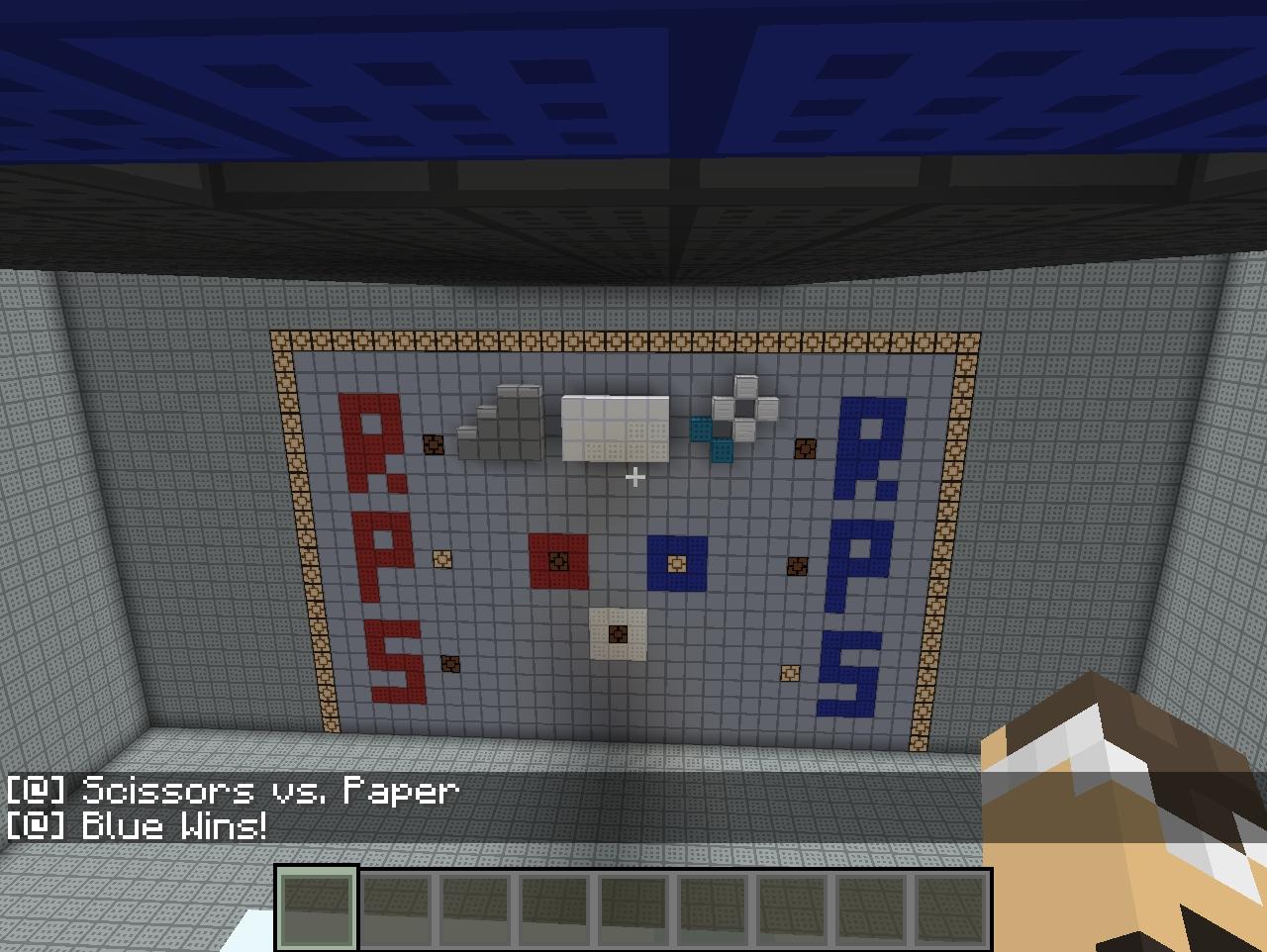 Rock Paper Scissors Minecraft Map