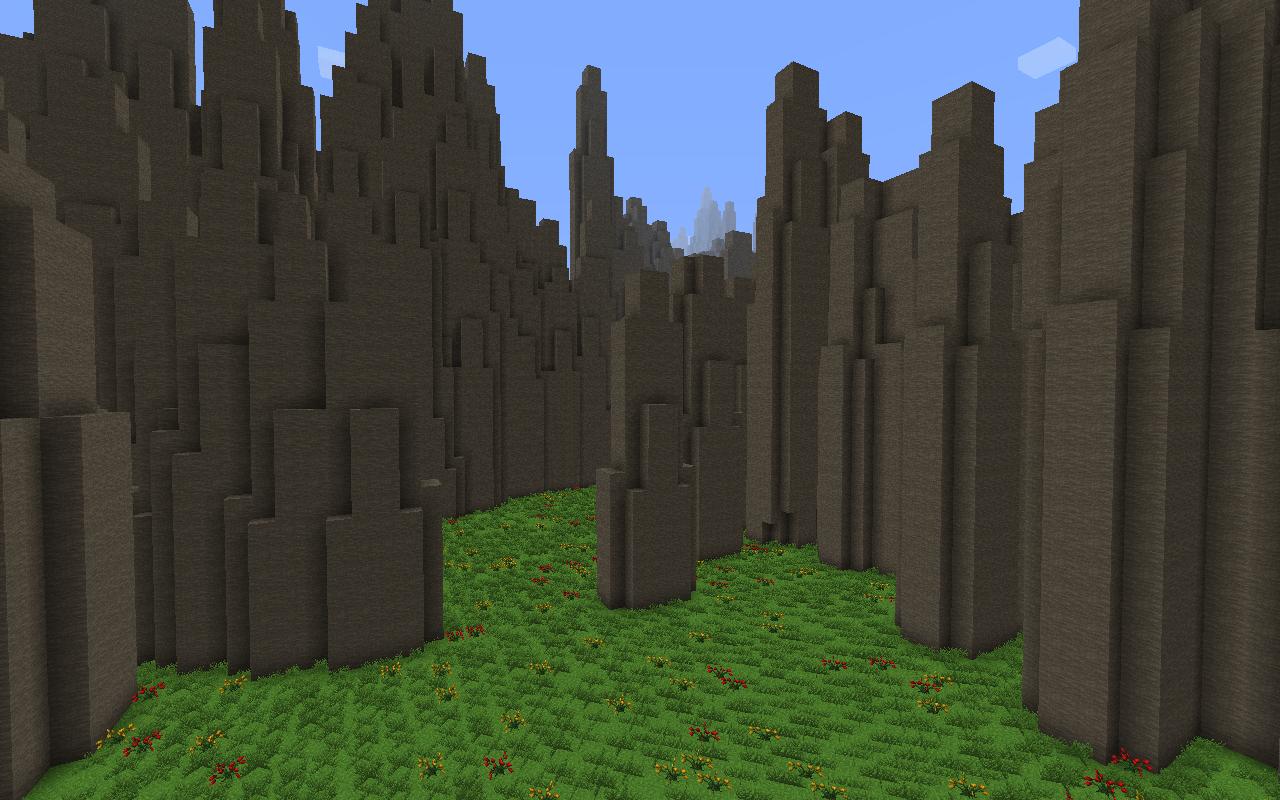 CUSTOM TERRAIN VALLEY!!! Minecraft Map