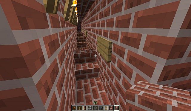 SUBWAY 4track straight [brickstone - rails] [vanilla] Minecraft Map