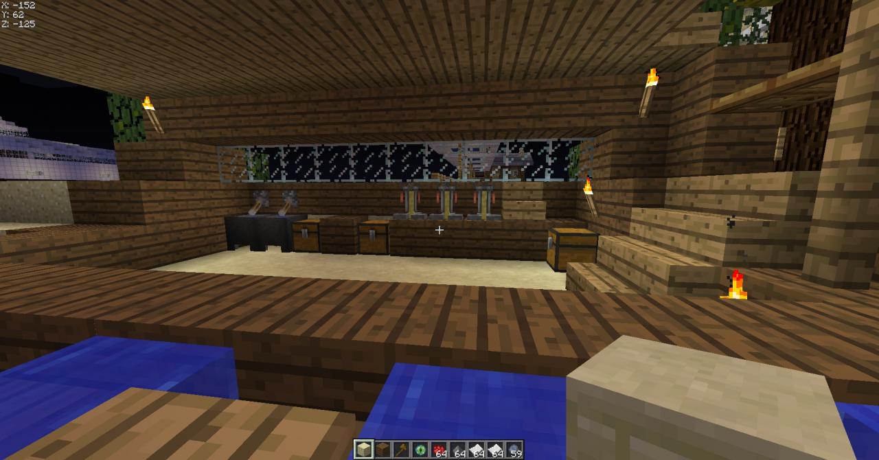 "Creeper" Swim Up Bar Minecraft Map