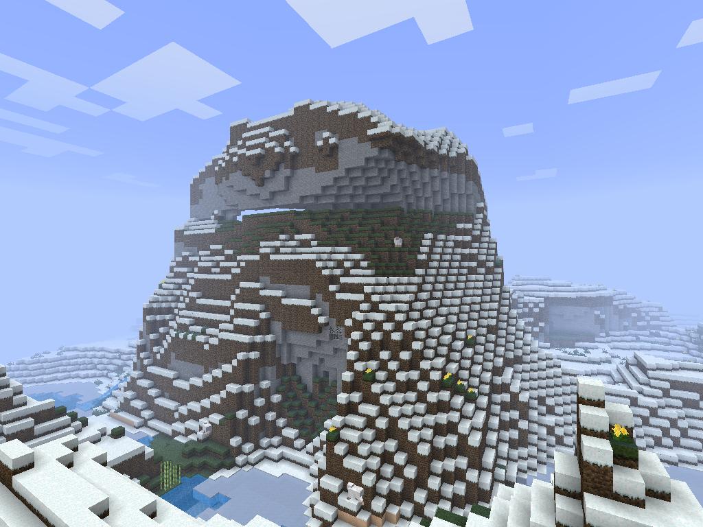 Tundra Super Tall Mountain Minecraft Map