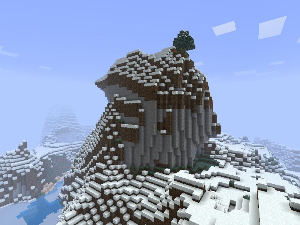 Tundra Super Tall Mountain Minecraft Map