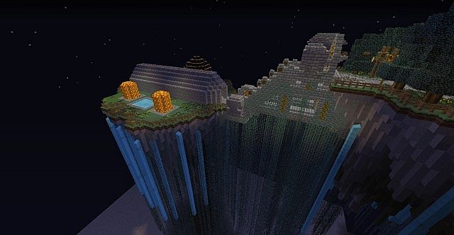 Floating Island Castle Spawn Minecraft Map