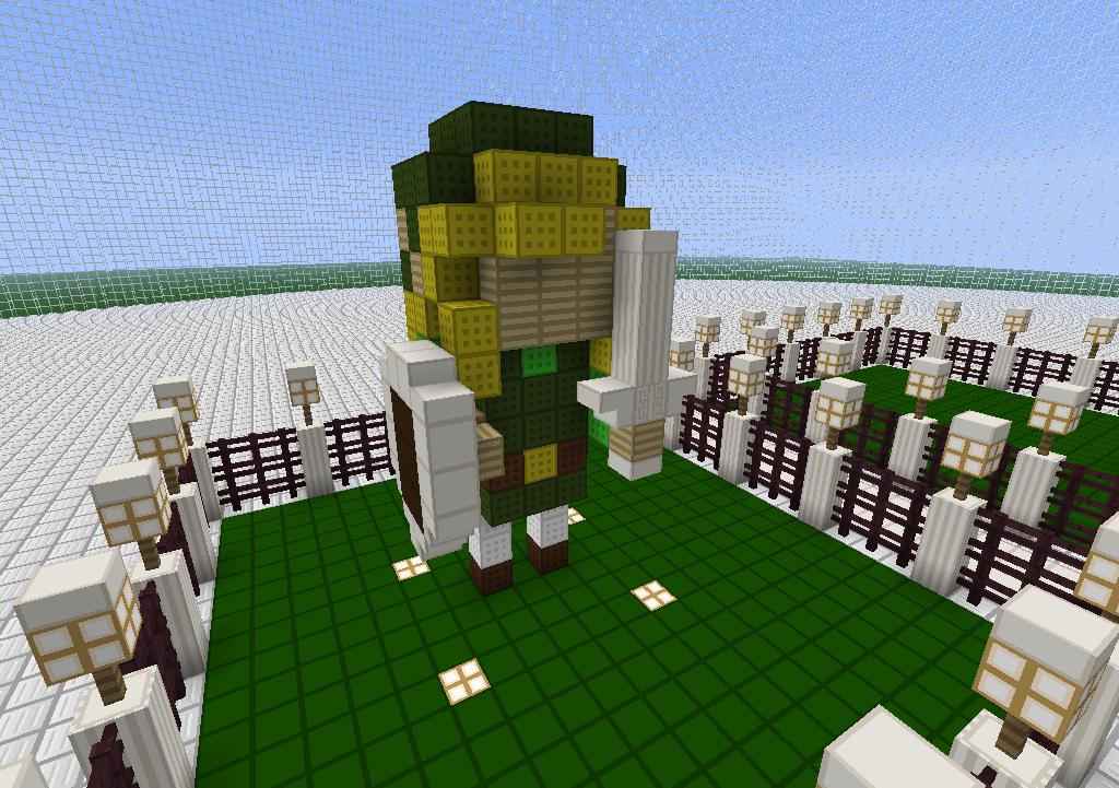 3D Wind Waker Link Minecraft Map