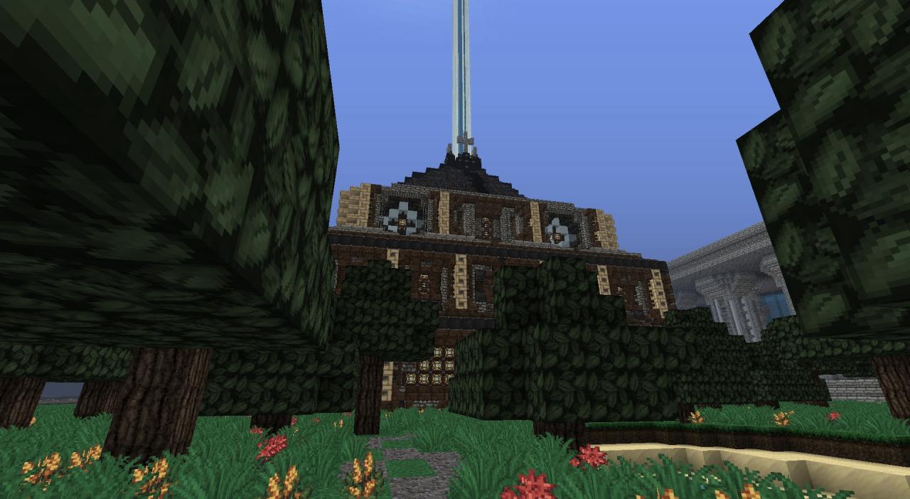 A strange build Minecraft Map