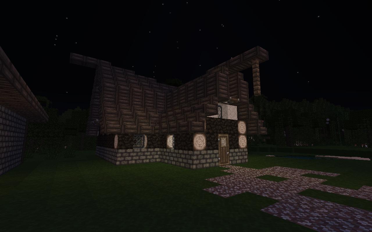 medieval wooden house Minecraft Map