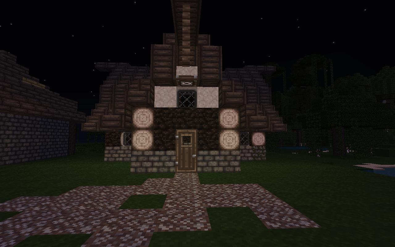 medieval wooden house Minecraft Map