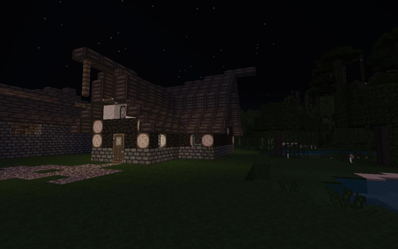 medieval wooden house Minecraft Map