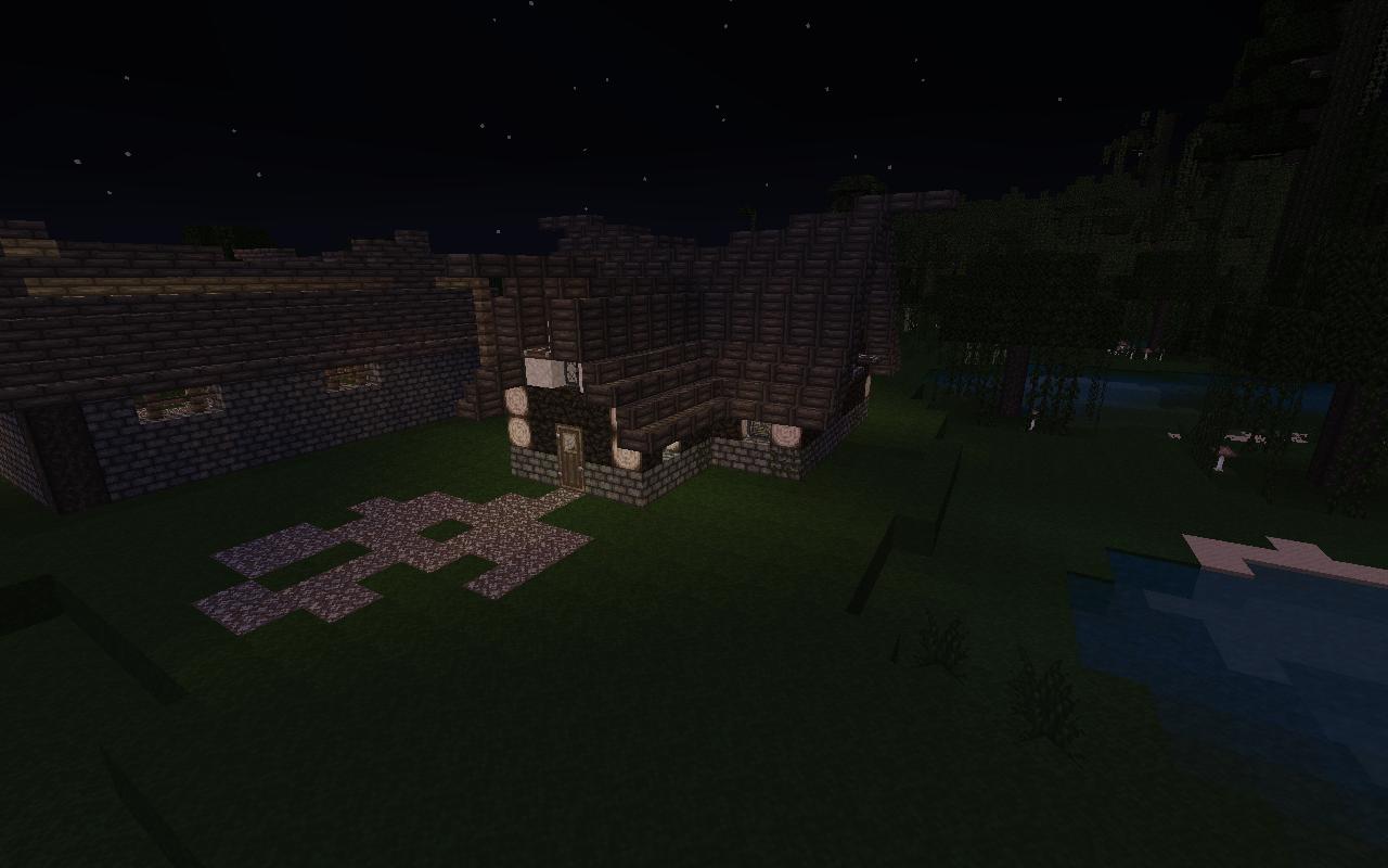 medieval wooden house Minecraft Map