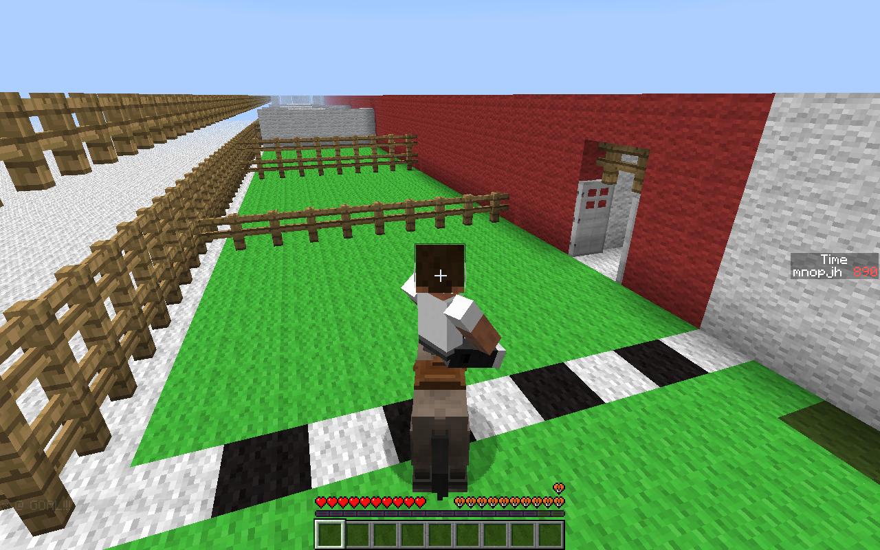 The Really Simple Horse Race Minecraft Map