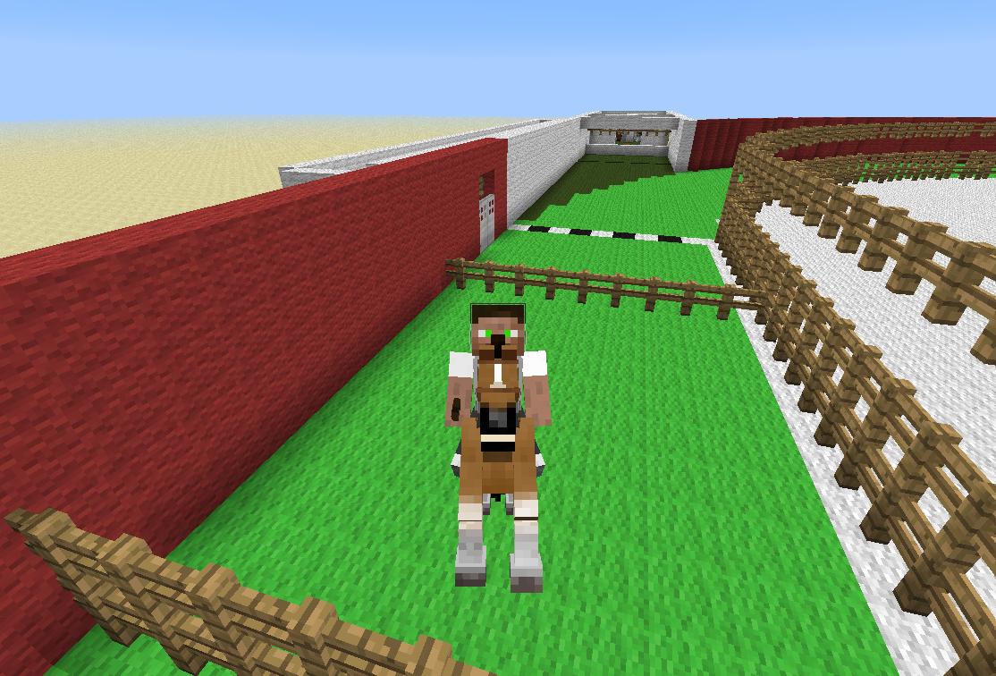 The Really Simple Horse Race Minecraft Map