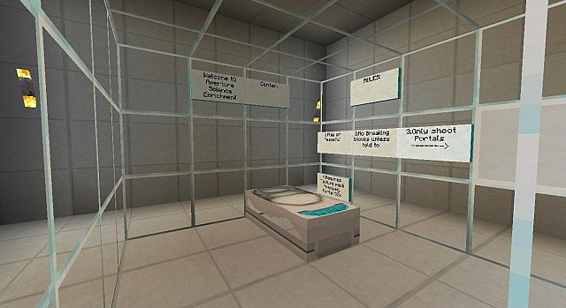 Portal 2 Minecraft Map