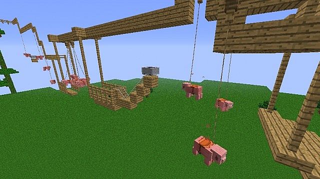 Hangin' Pigs!-Snapshot 13w16a Challenge Map! Minecraft Map