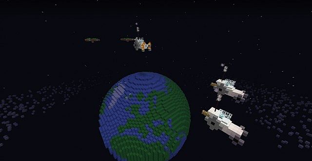The end of the space combine Minecraft Map