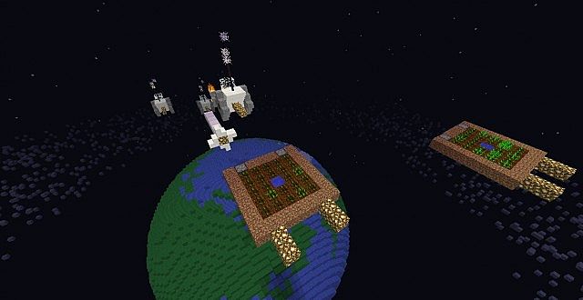 The end of the space combine Minecraft Map