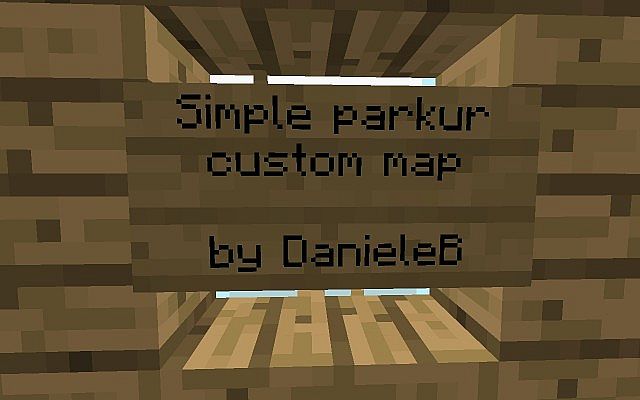 Simple parkour custom map Minecraft Map