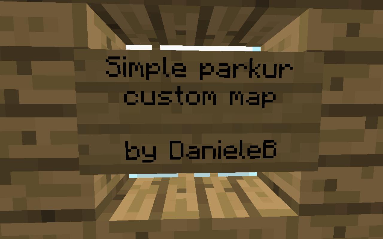 Simple parkour custom map Minecraft Map
