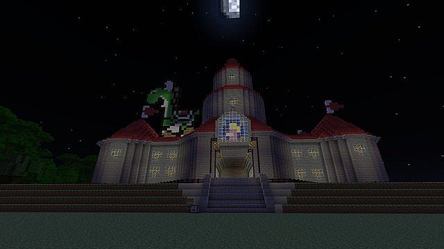 Princess Peach Castle N64 Version Minecraft Map