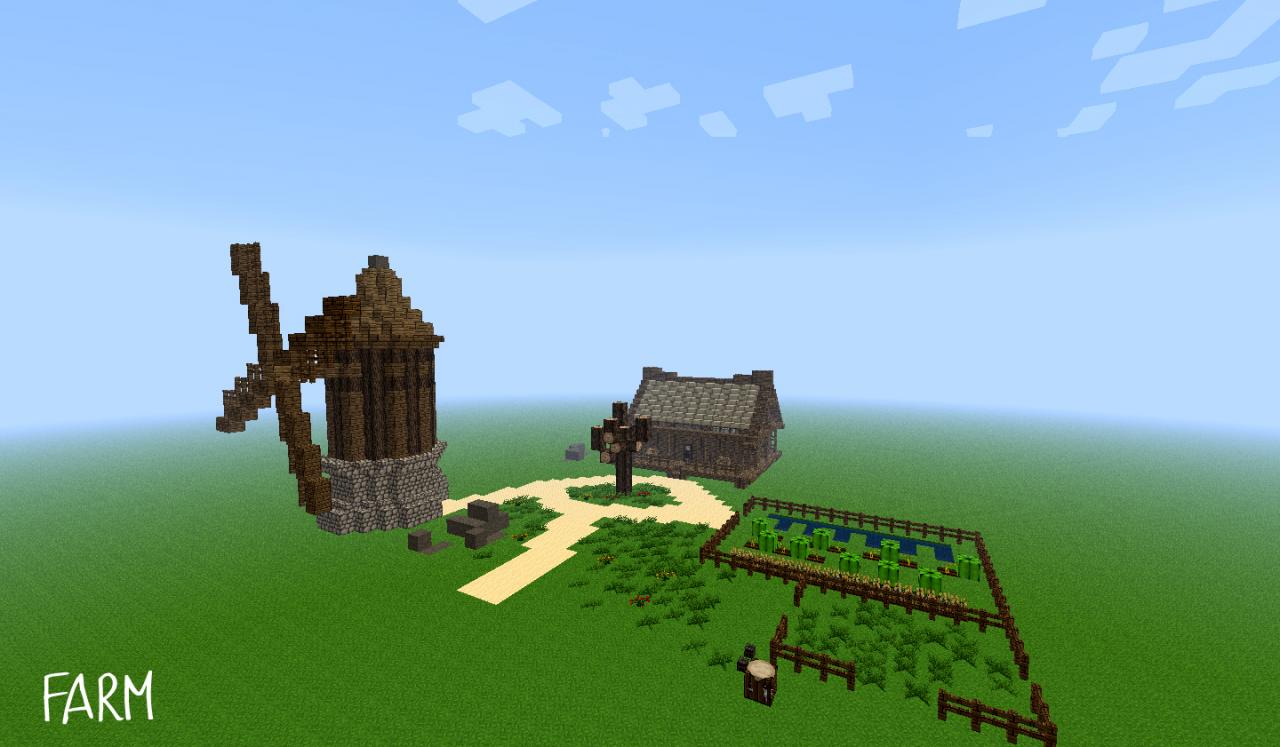 Skyrim Buildings Minecraft Map