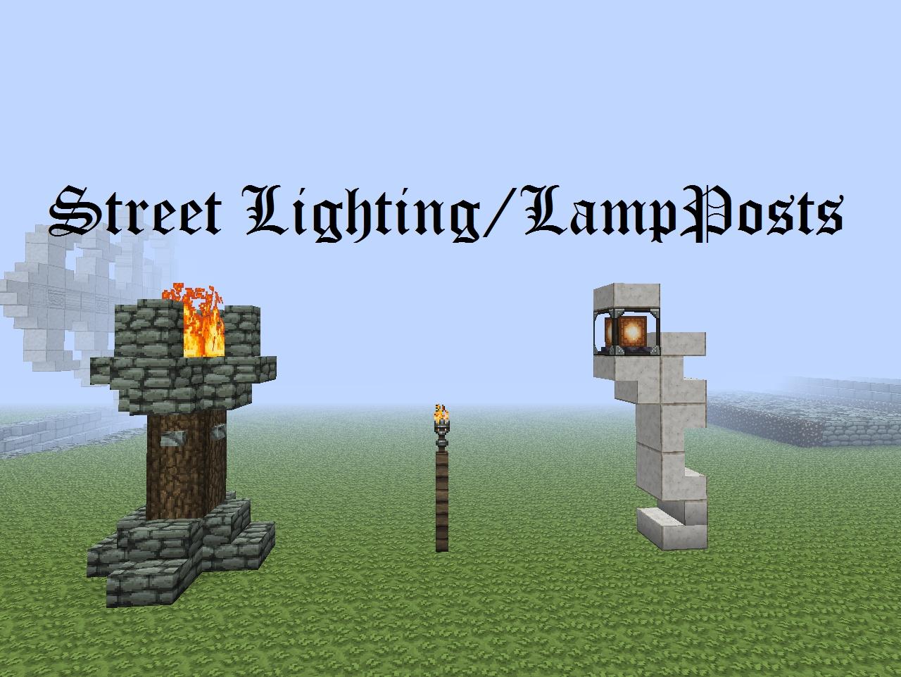 Zeverth's Brisk Builds - 2 - Street Lighting/LampPosts Minecraft Map