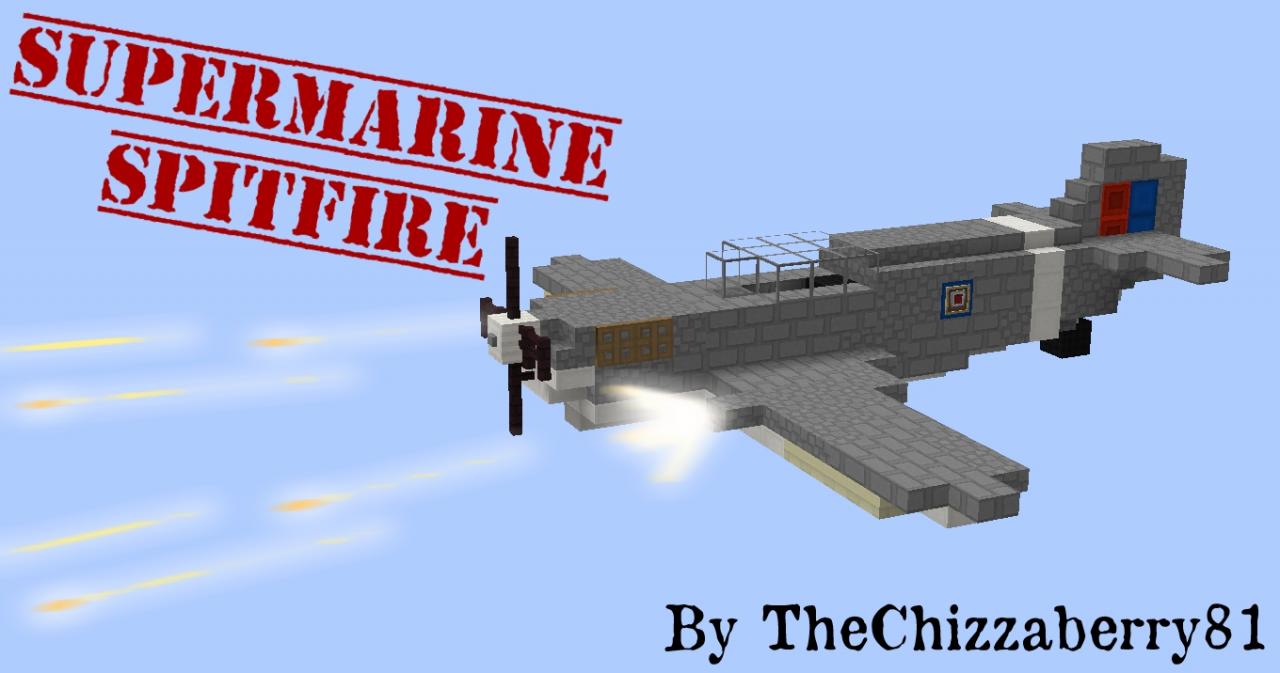 Supermarine Spitfire - WWII Fighter Plane Minecraft Map