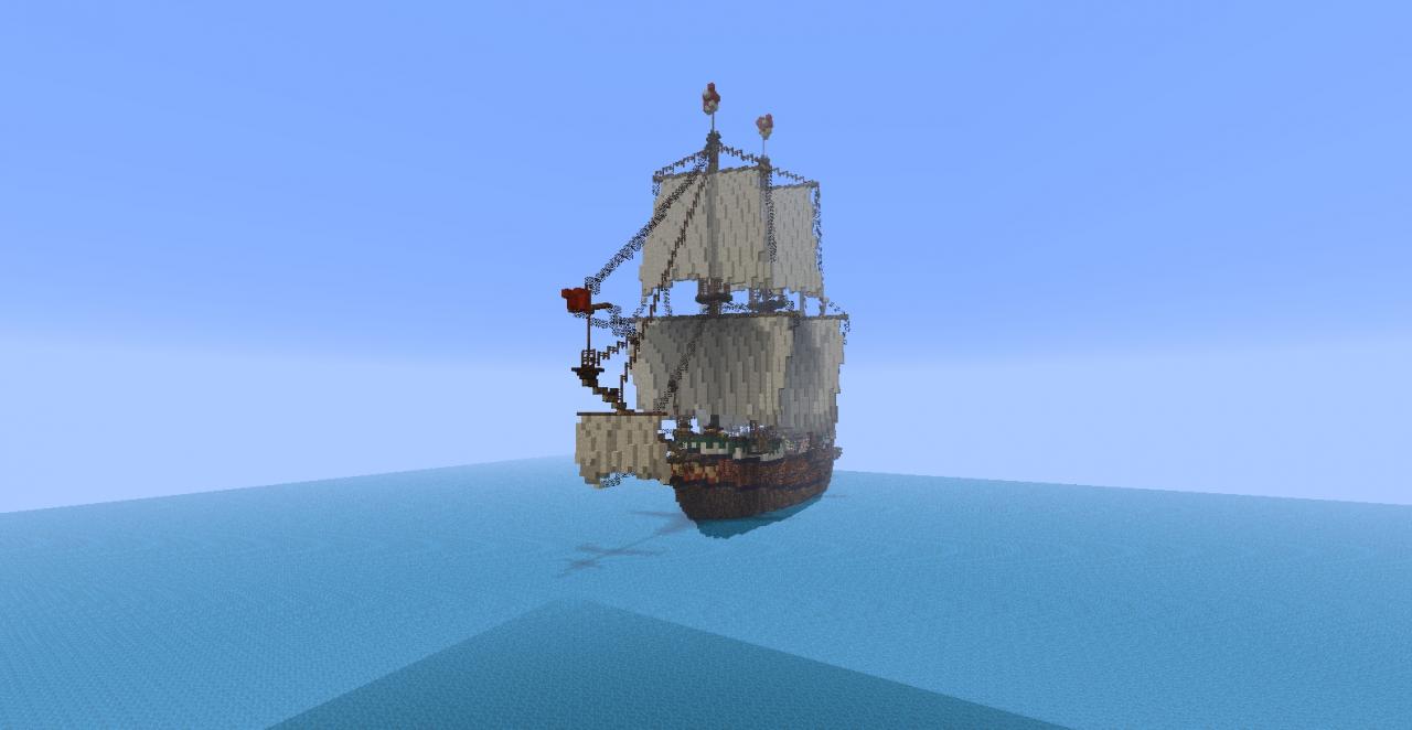 Galleon Golden Swan Minecraft Project