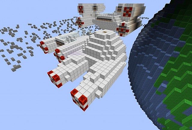 Steve's space armada Minecraft Map