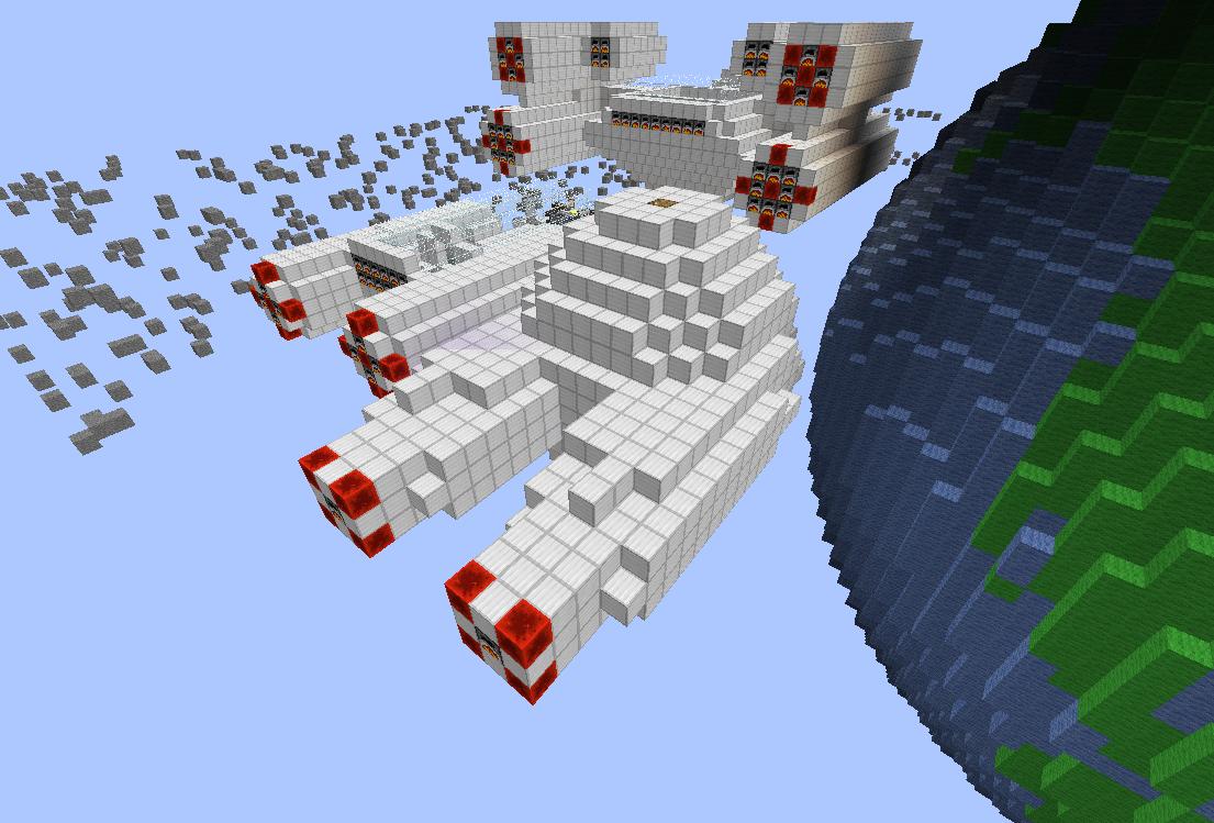 Steve's space armada Minecraft Map