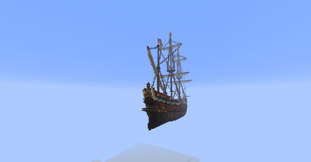 Galleon Golden Swan Minecraft Project