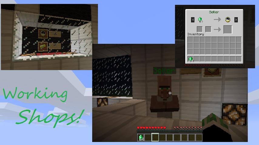 Amazing Mall Project - with REAL and working shops Minecraft Map