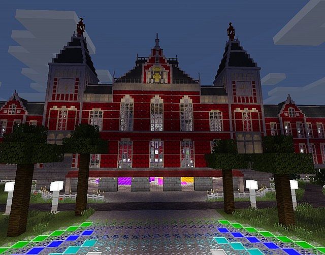 Minecraft, Fun Paradise World Spawn & Train Station Minecraft Map