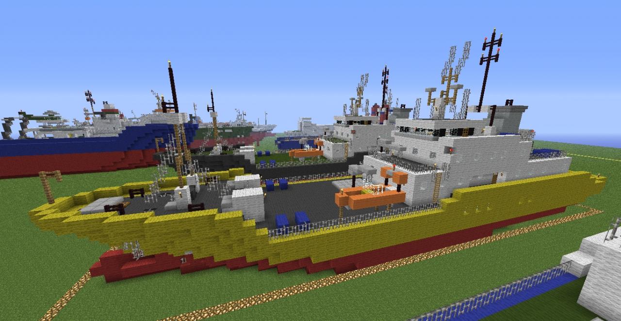 Research Ship - Pacific Embrace (4 colour schemes) Minecraft Map