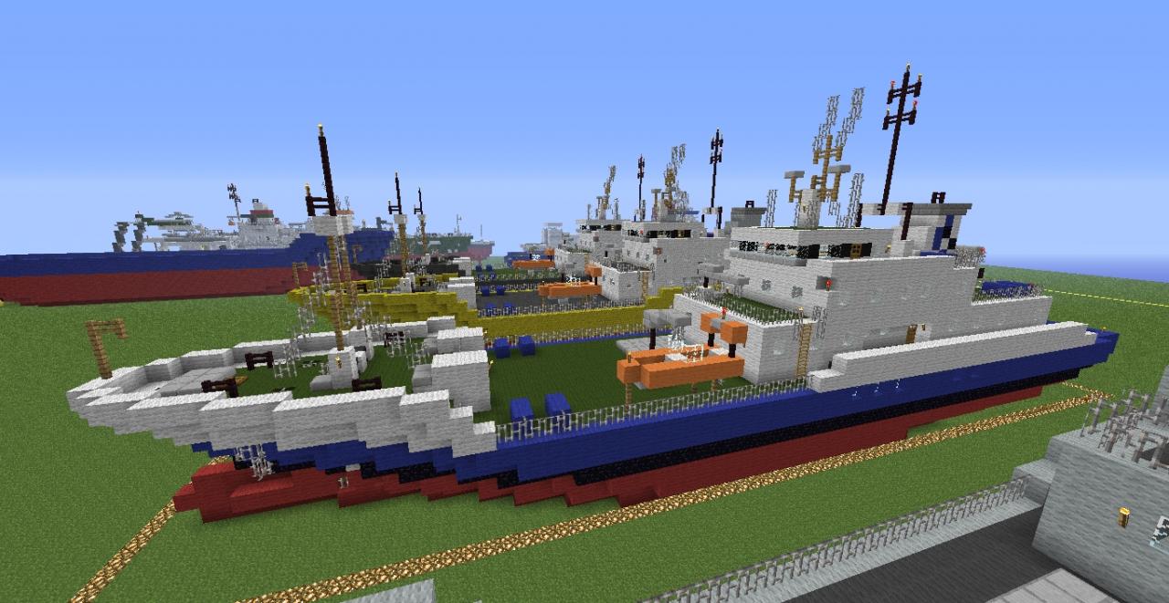 Research Ship - Pacific Embrace (4 colour schemes) Minecraft Map