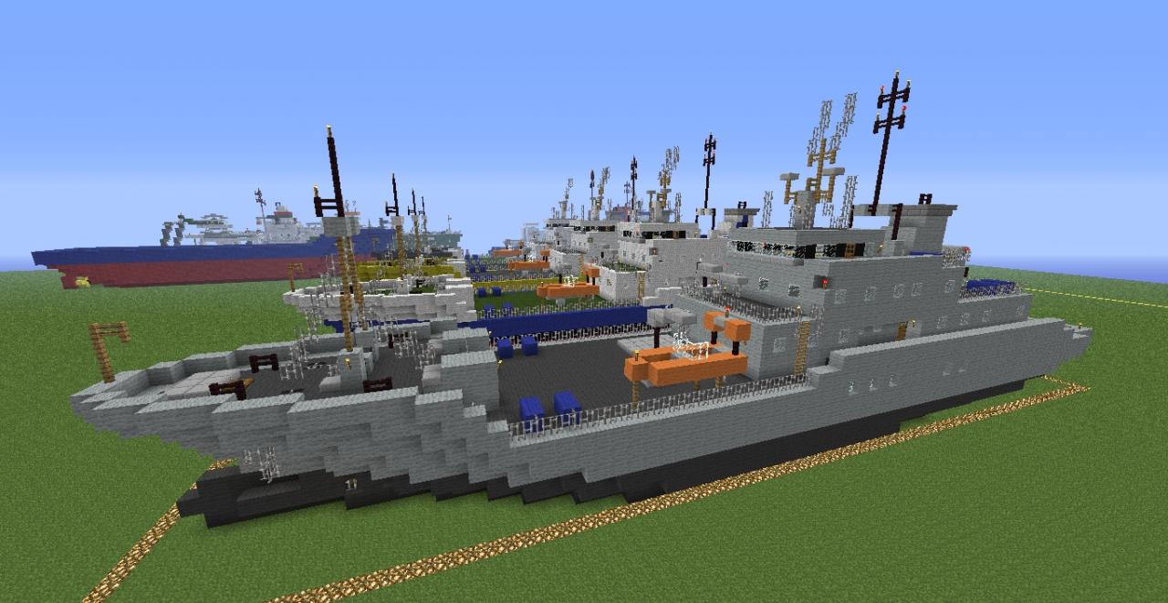 Research Ship - Pacific Embrace (4 colour schemes) Minecraft Map