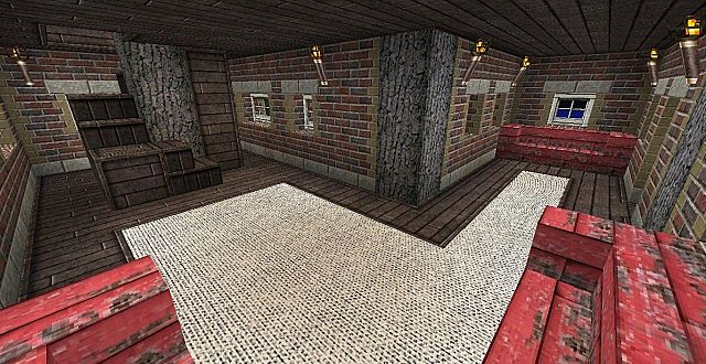 L-Shaped Library Minecraft Map